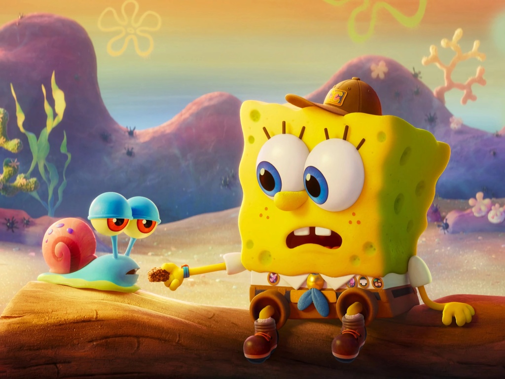 SpongeBob Wallpaper 4K, Gary the Snail, Animation movies, #9388
