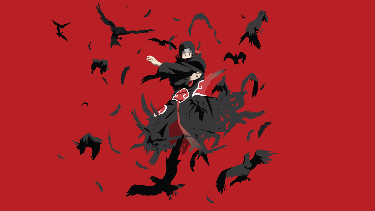 Itachi Uchiha Wallpaper 4K, Illustration, Minimalist